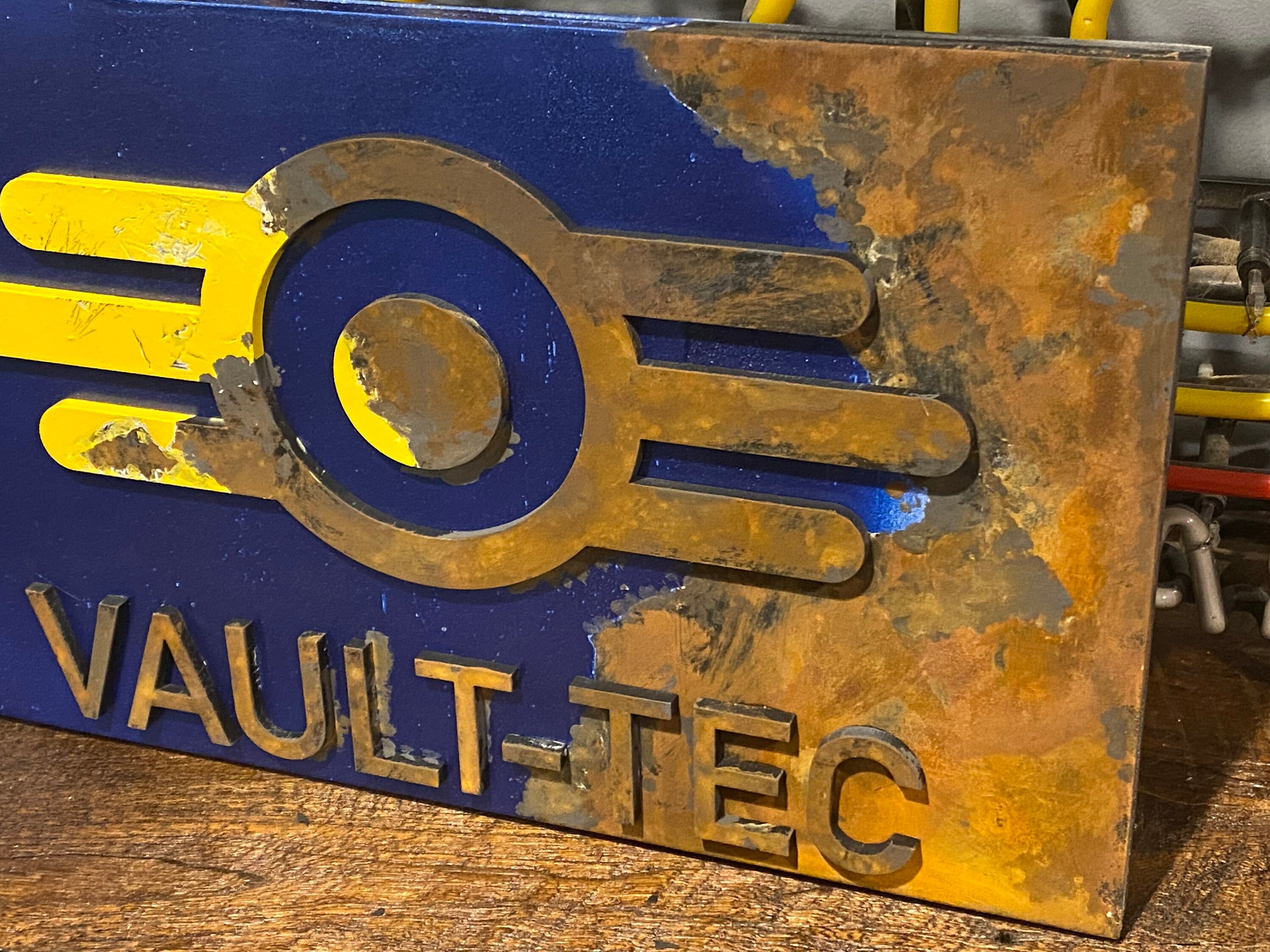 Fallout Rusted Vault Tec Sign Artwork Pipboy Geek Present - Etsy
