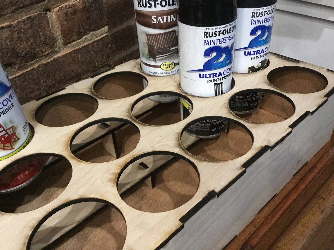 Lasercut Spray Paint Can Holder Glowforge DIGITAL FILE ONLY | Etsy
