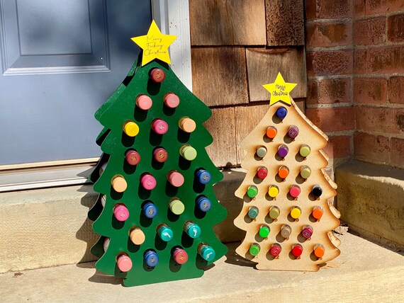 Wine Bottle Tree Advent Calendar Shot Glass Bottle Tree | Etsy