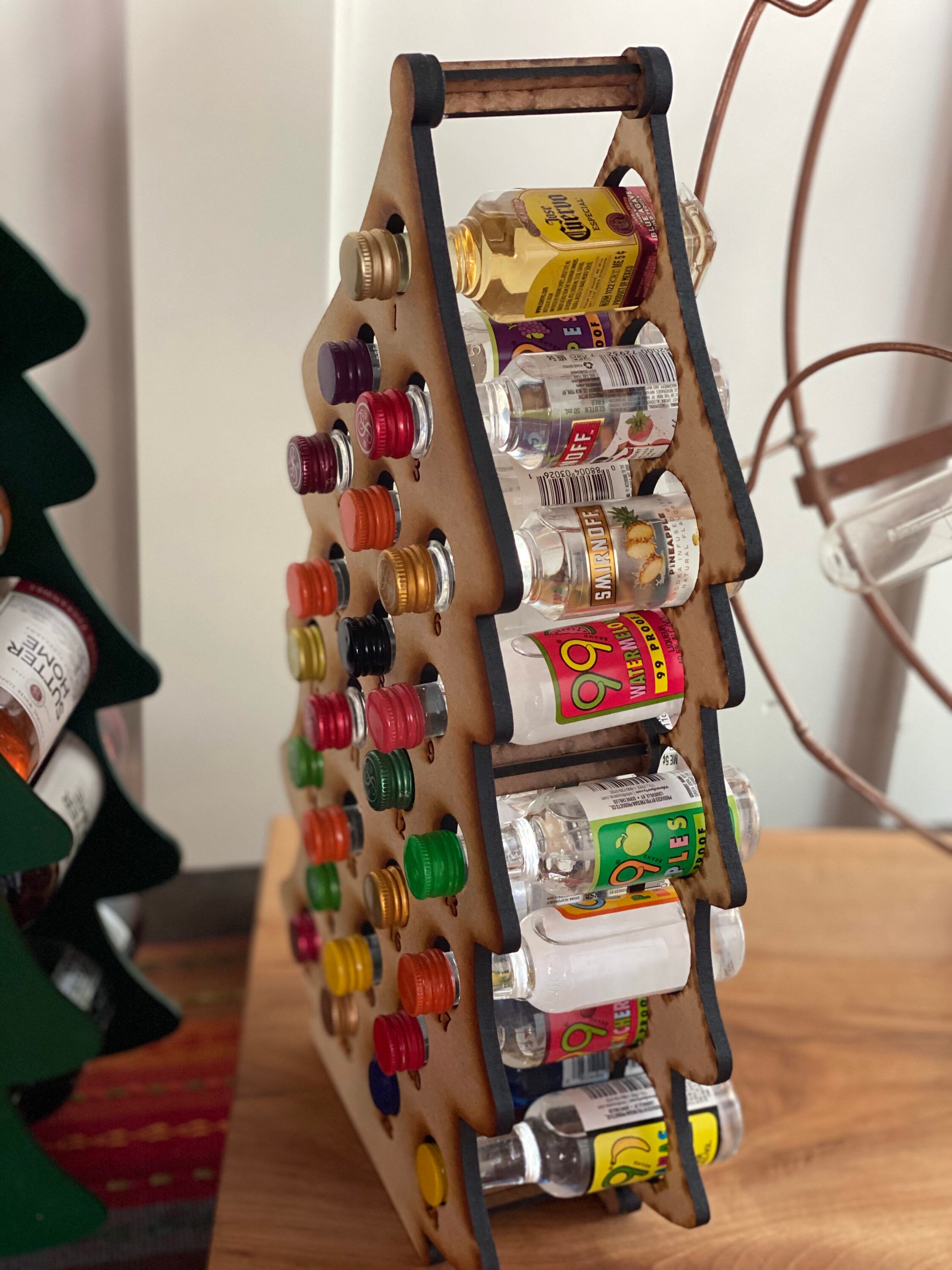 Christmas Tree Wine Advent Calendar KIT Wine Bottle | Etsy