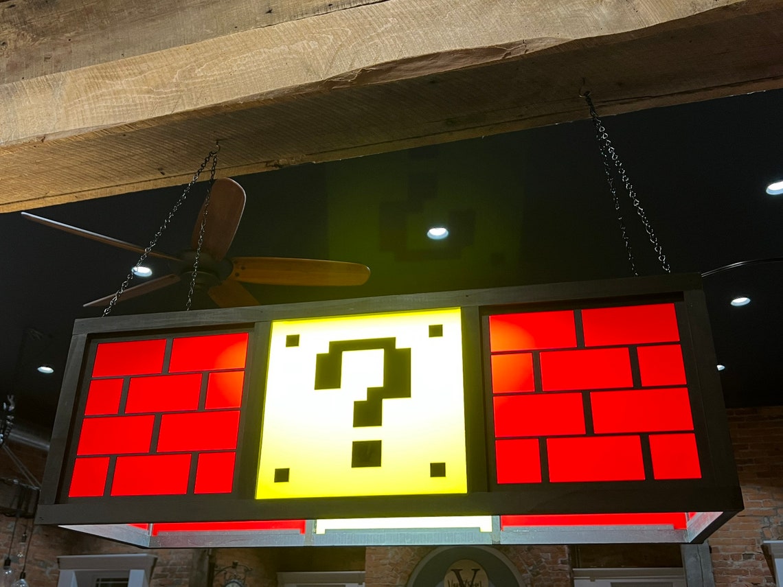 3 4 5 Pool Table Sized Super Mario Bros Question Mark Brick - Etsy