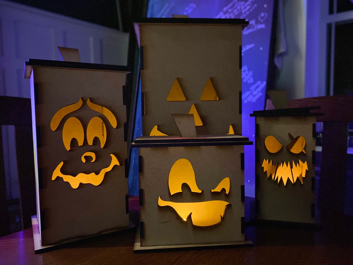 Jack Olantern Home Decor Kit DIY Halloween Pumpkin Lantern - Etsy