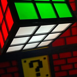 Rubiks Cube Lamp 6 Inch Cube Lamp With UL Cord for Any Game Room ...