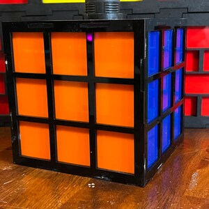 Rubiks Cube Lamp 6 Inch Cube Lamp With UL Cord for Any Game Room ...