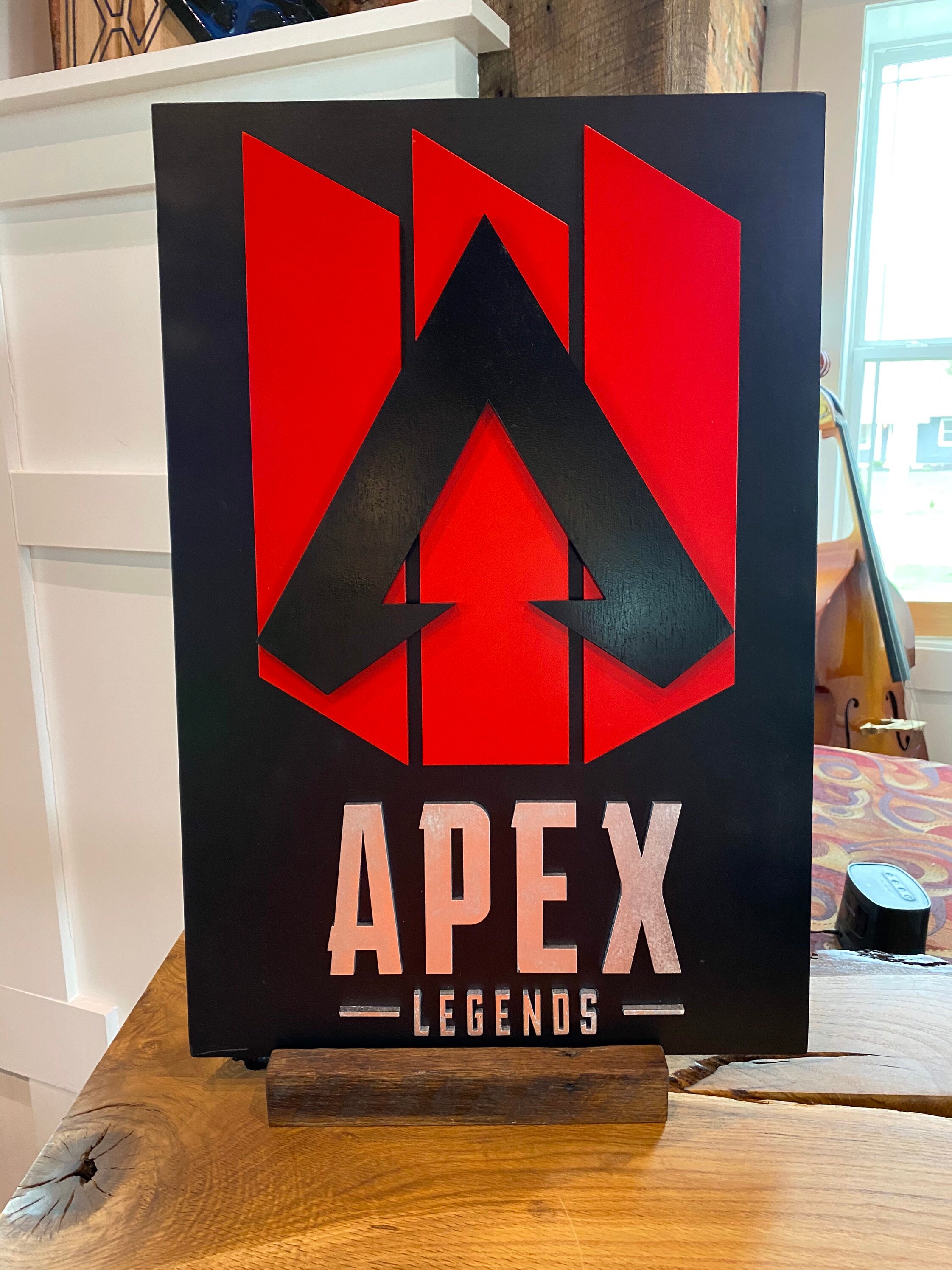 Apex Legends Bright Red & Silver artwork sign wall decor | Etsy