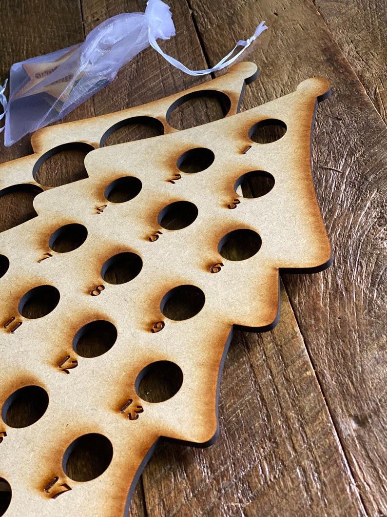 Christmas Tree Wine Advent Calendar KIT Wine Bottle | Etsy