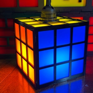 Rubiks Cube Lamp 6 Inch Cube Lamp With UL Cord for Any Game Room ...