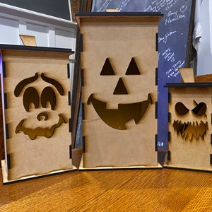 9x9x18 Files ONLY LARGE Jack Olantern DIY Halloween Pumpkin Lantern Kit ...
