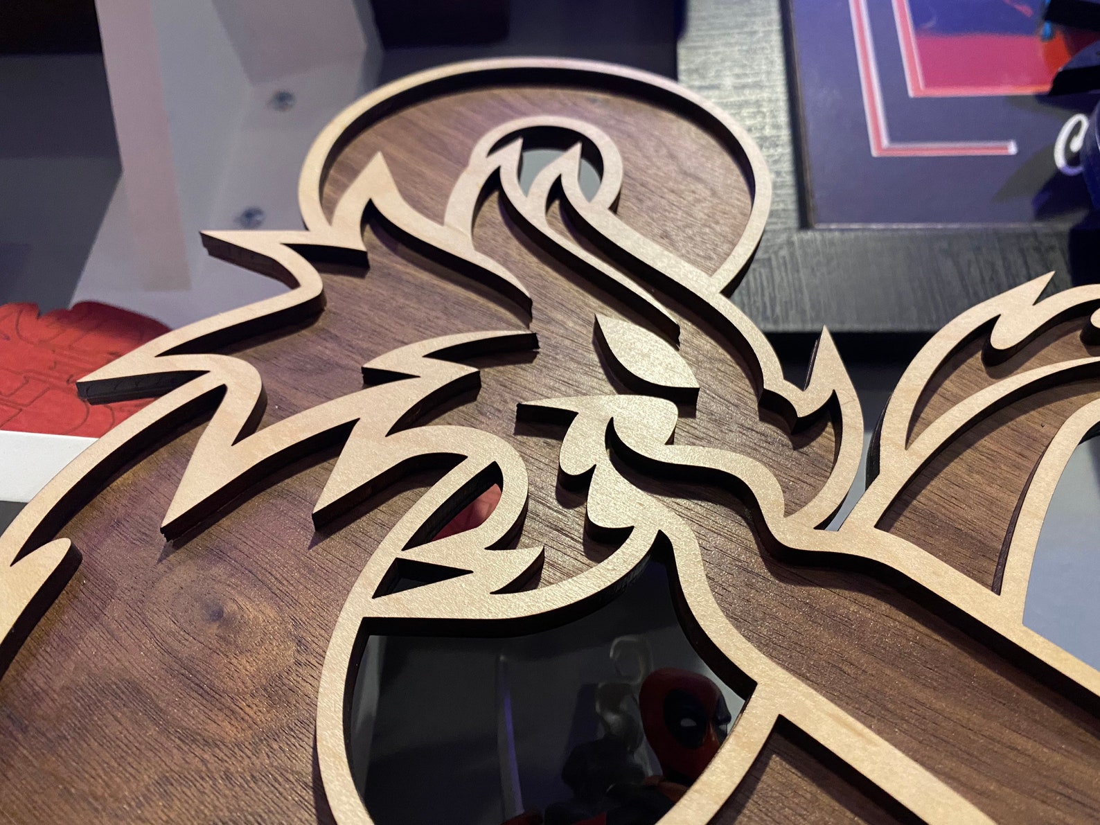 D&D Dungeons and Dragons Wood Laser Emblem Artwork 11 Tall - Etsy