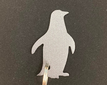 Penguin Metal Keychain - Etsy