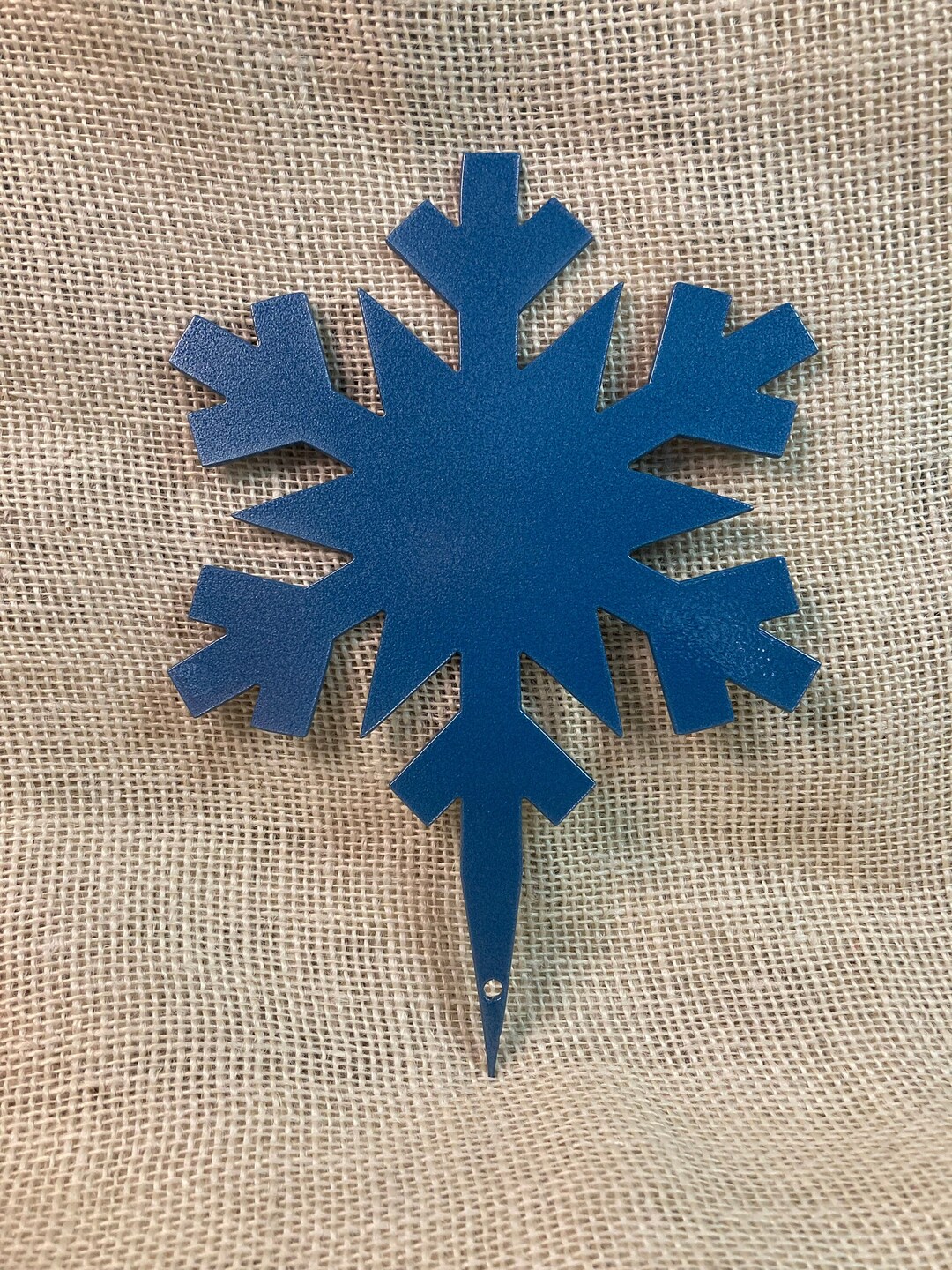Snowflake Metal Yard Stake - Etsy