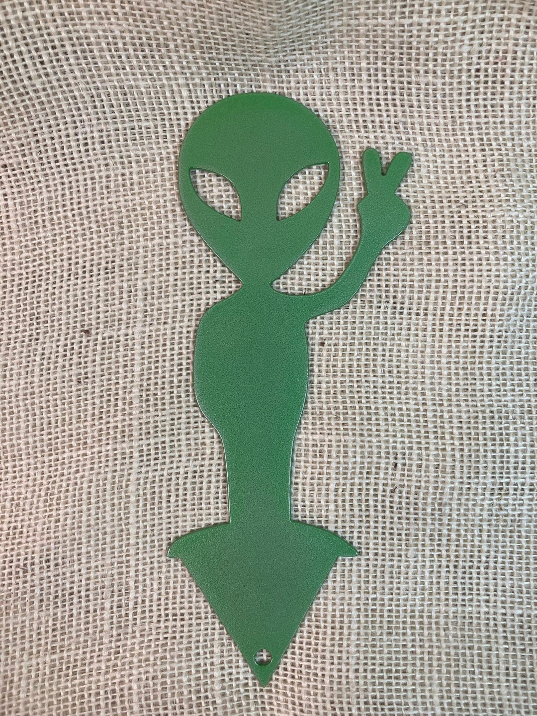 Alien Metal Yard Stake - Etsy