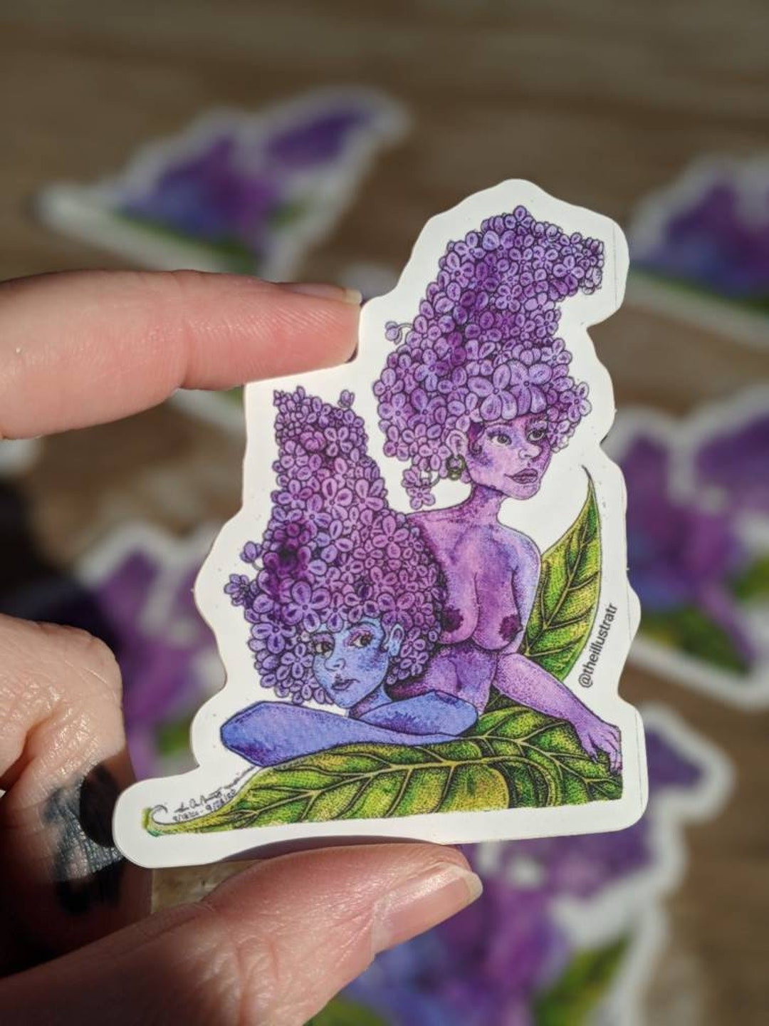 Lydia and Lucinda Lilac (matte Sticker) - Etsy