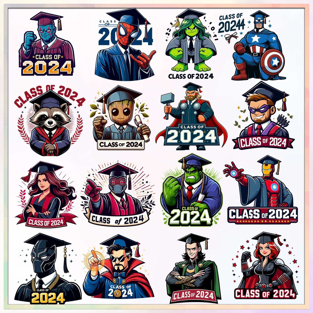 Graduation Avenger Bundle Png, Graduation Avenger Svg Bundle, Super ...