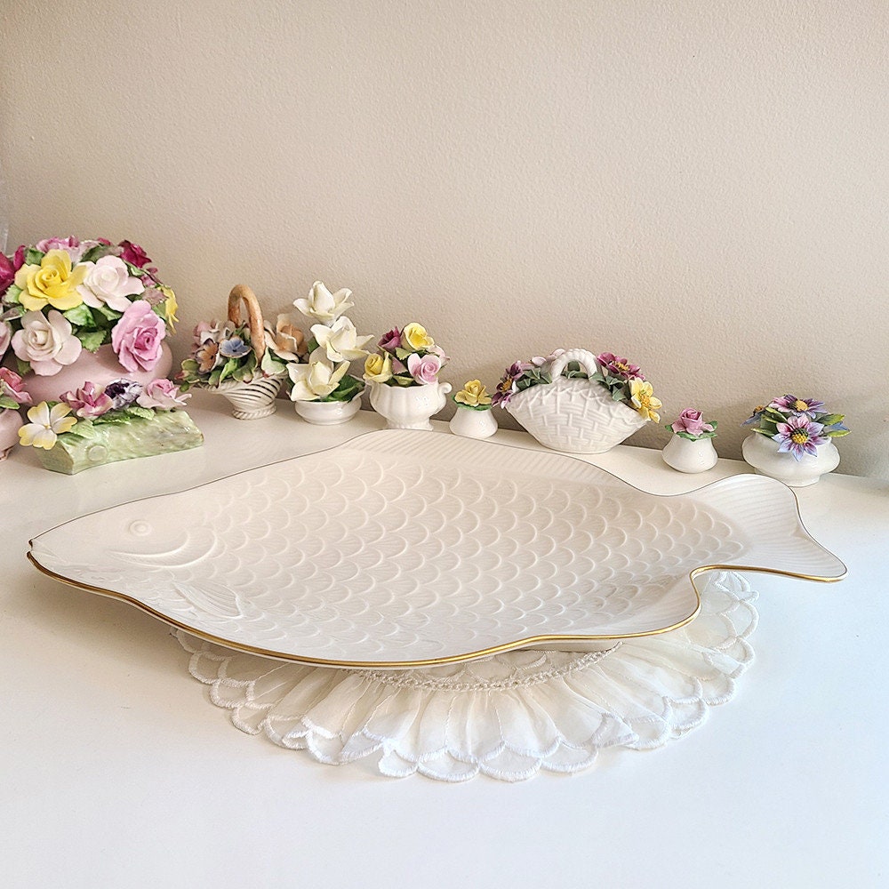 Lenox Seaport Collection Fish Shape Platter 16-3/4 USA - Etsy