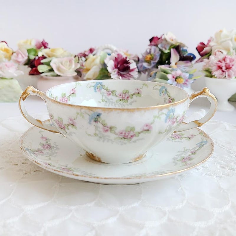 Double Handled Teacups - Etsy