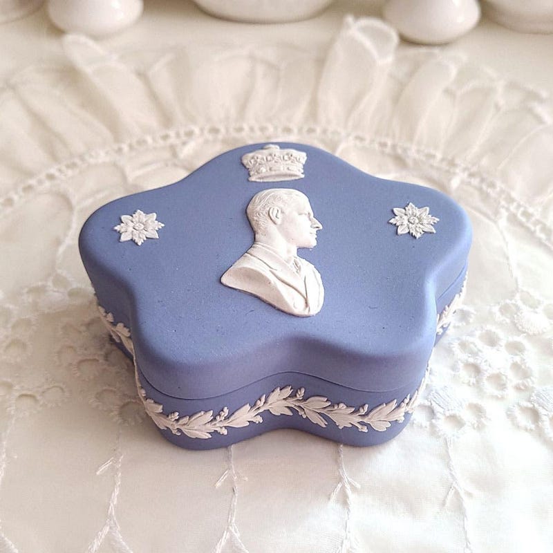 Pale Blue Trinket Box - Etsy