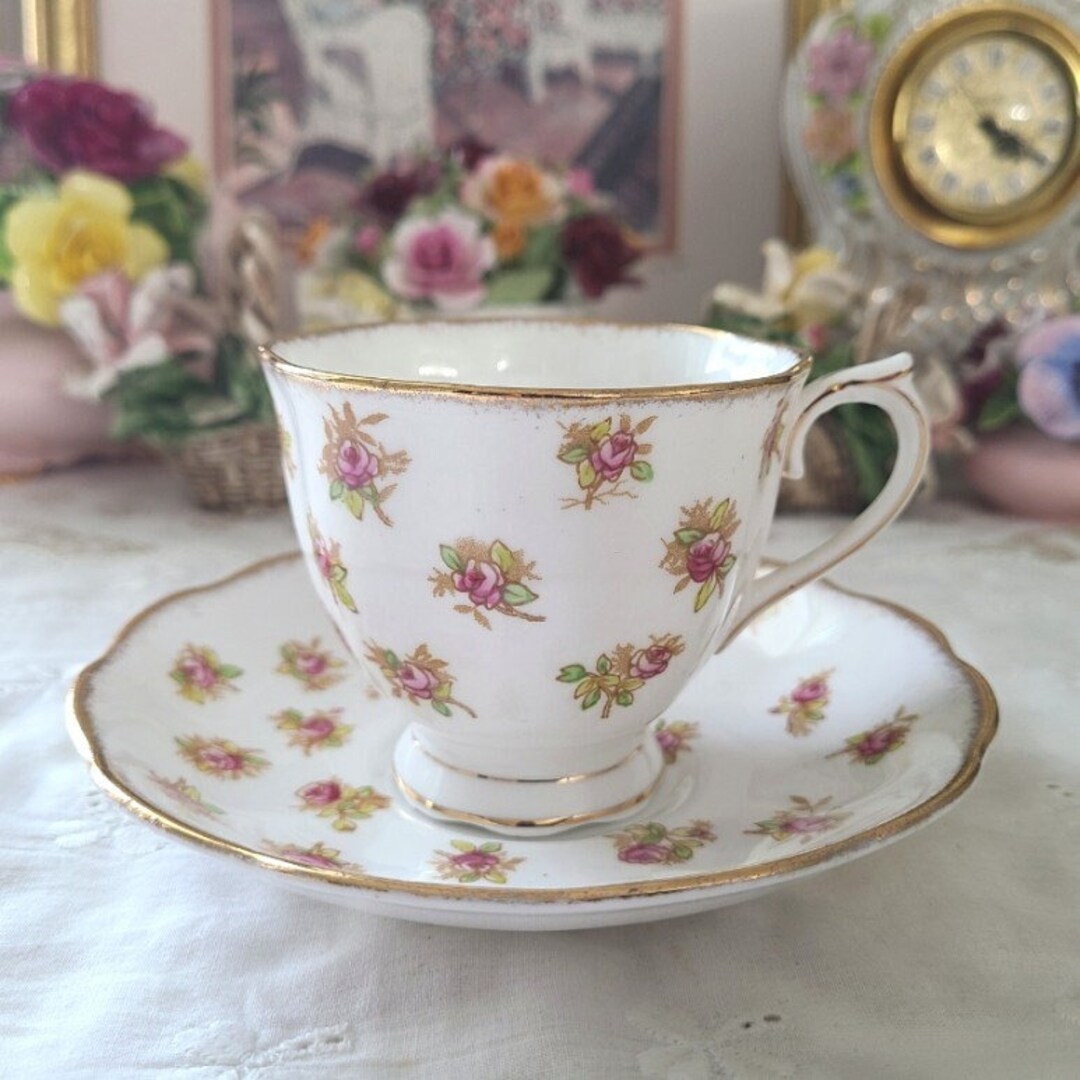 Royal Albert Pink Rose Cup and Saucer Set Bone China Tea Cup - England ...