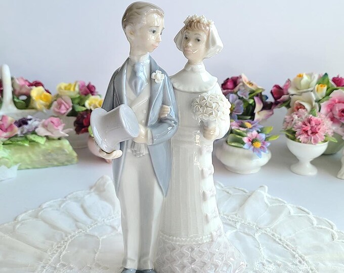 Lladro #4808 Bride and Groom Figurine Wedding Cake Topper - Made in ...