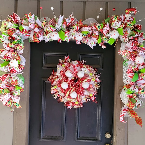 Christmas Door Garland - Etsy
