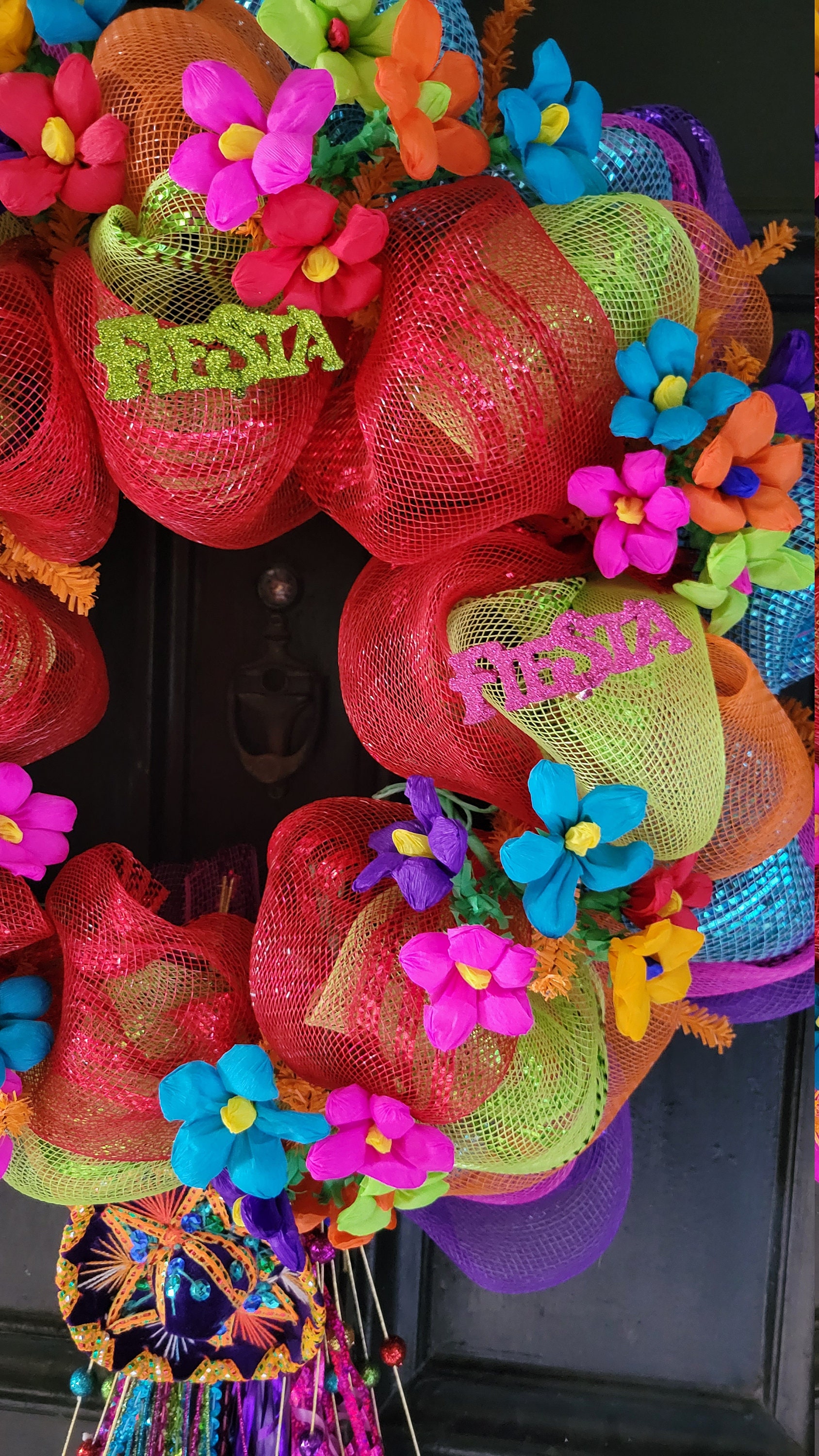 Fiesta Wreath Cinco De Mayo Wreath Celebration Wreath San | Etsy