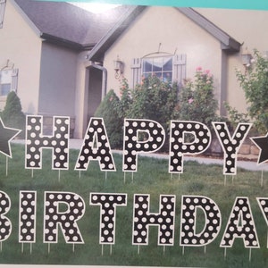 Giant Happy Birthday Yard Sign - Etsy