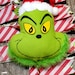 Large Green Monster Head Pick. 24inch Furry Green Elf Plush Tree Topper ...