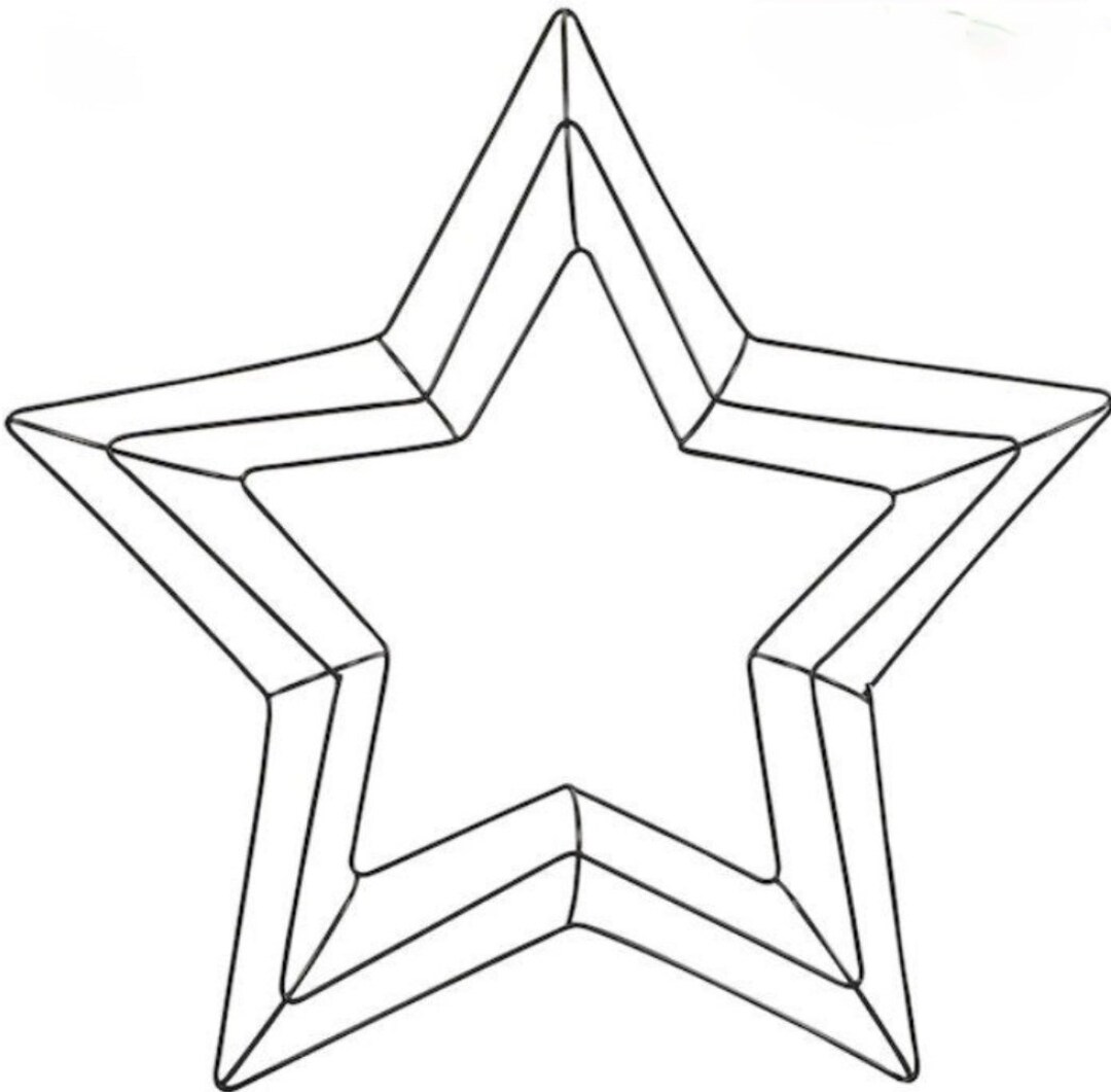 Star Wreath Frame, Star Shaped Wreath, Wreath Supplies, Craft Supplies ...