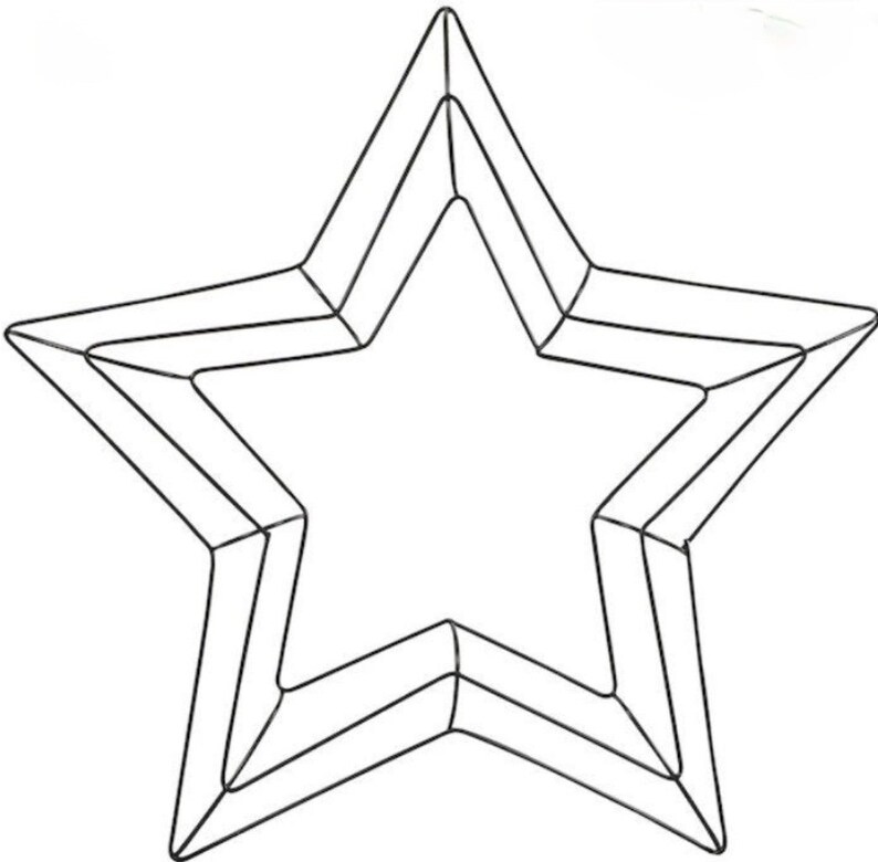Star Wreath Frame Star Shaped Wreath Wreath Supplies Craft - Etsy
