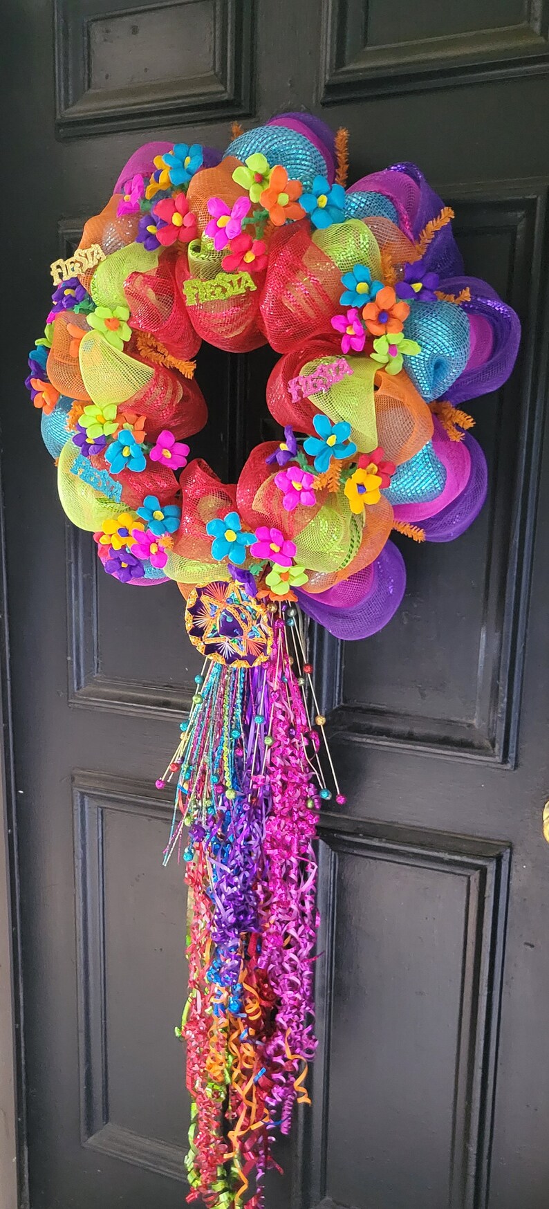 Fiesta Wreath Cinco De Mayo Wreath Celebration Wreath San - Etsy