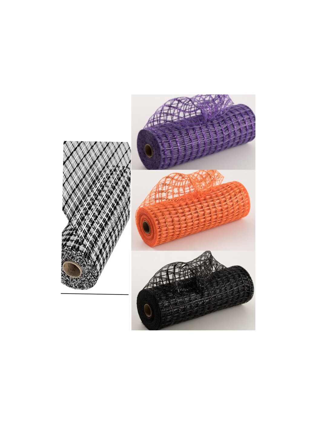 Halloween Wide Weave Mesh 10 Inch Fall Mesh Wreath Supplies - Etsy