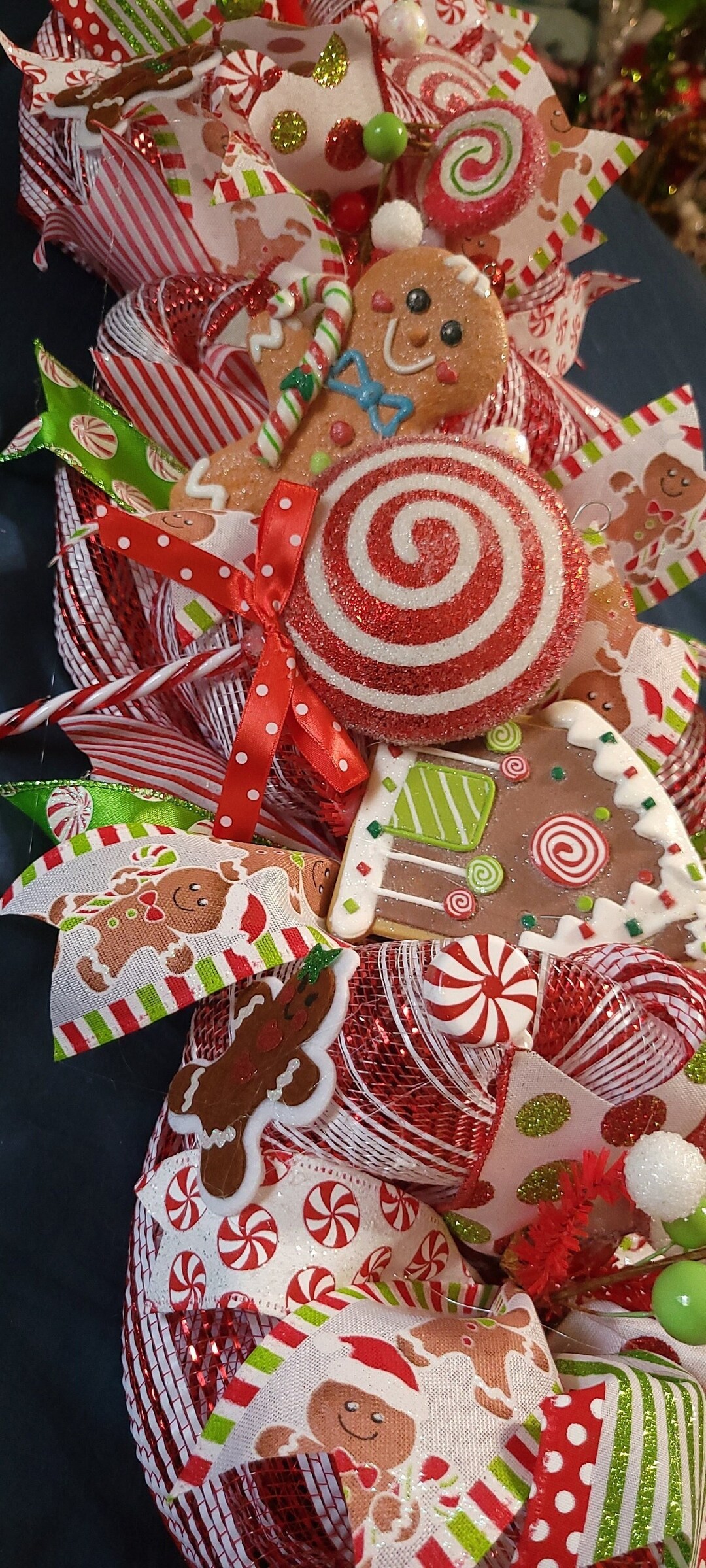 Gingerbread Christmas Garland: Whimsical Holiday Mantle Decor - Etsy