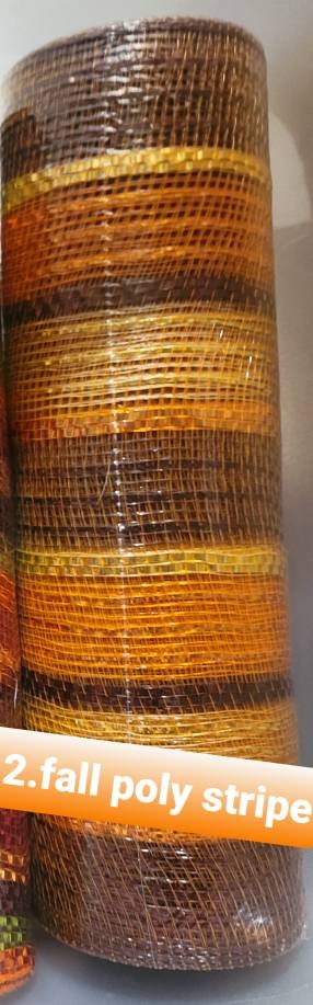 Fall 10 Inch Deco Metallic Mesh, Craft Supplies. 30 Ft of Thanksgiving ...