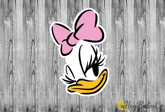 Daisy Duck Outline Sticker / Disney's Daisy Duck Sticker / | Etsy