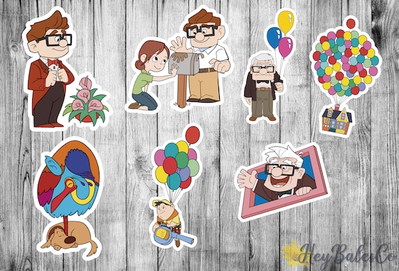 Paper & Party Supplies Die Cut UP Carl Ellie Russell Dug Waterproof ...