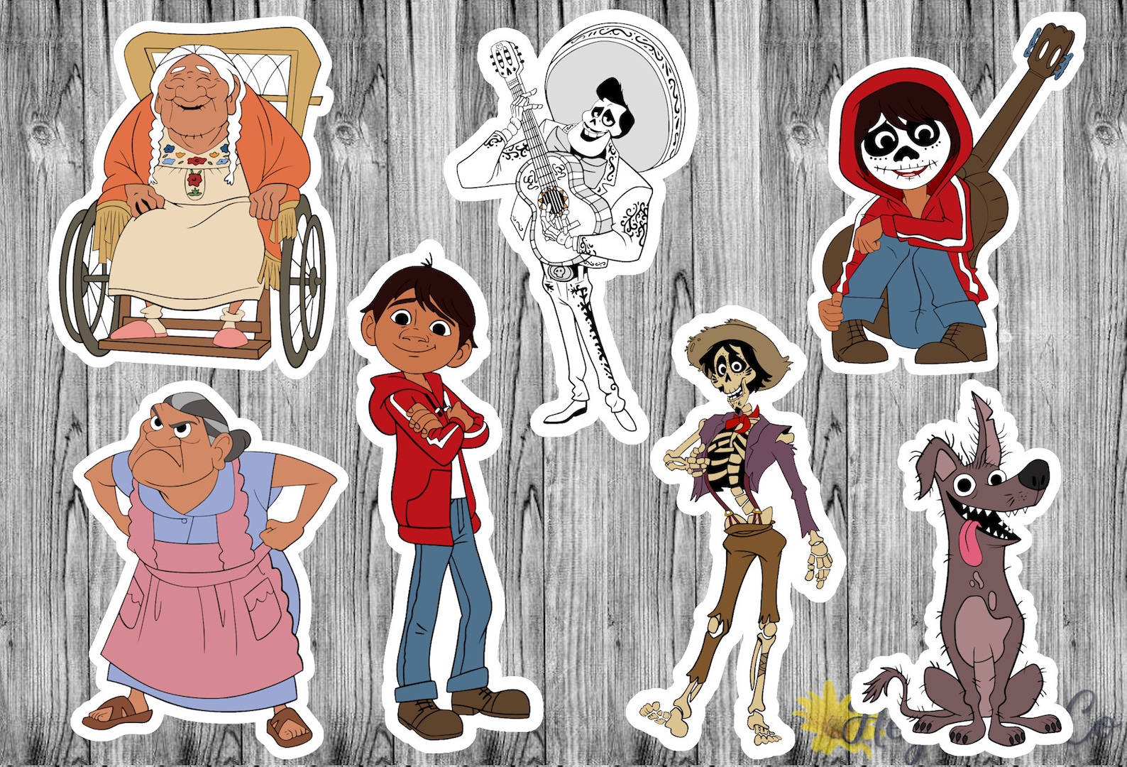 Disney's Coco Inspired Character Stickers / Coco Planner | Etsy