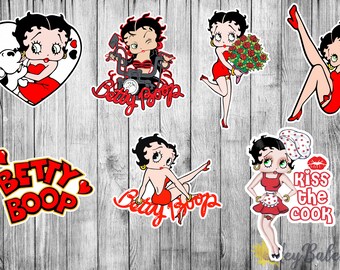 Betty Boop Sticker | Etsy
