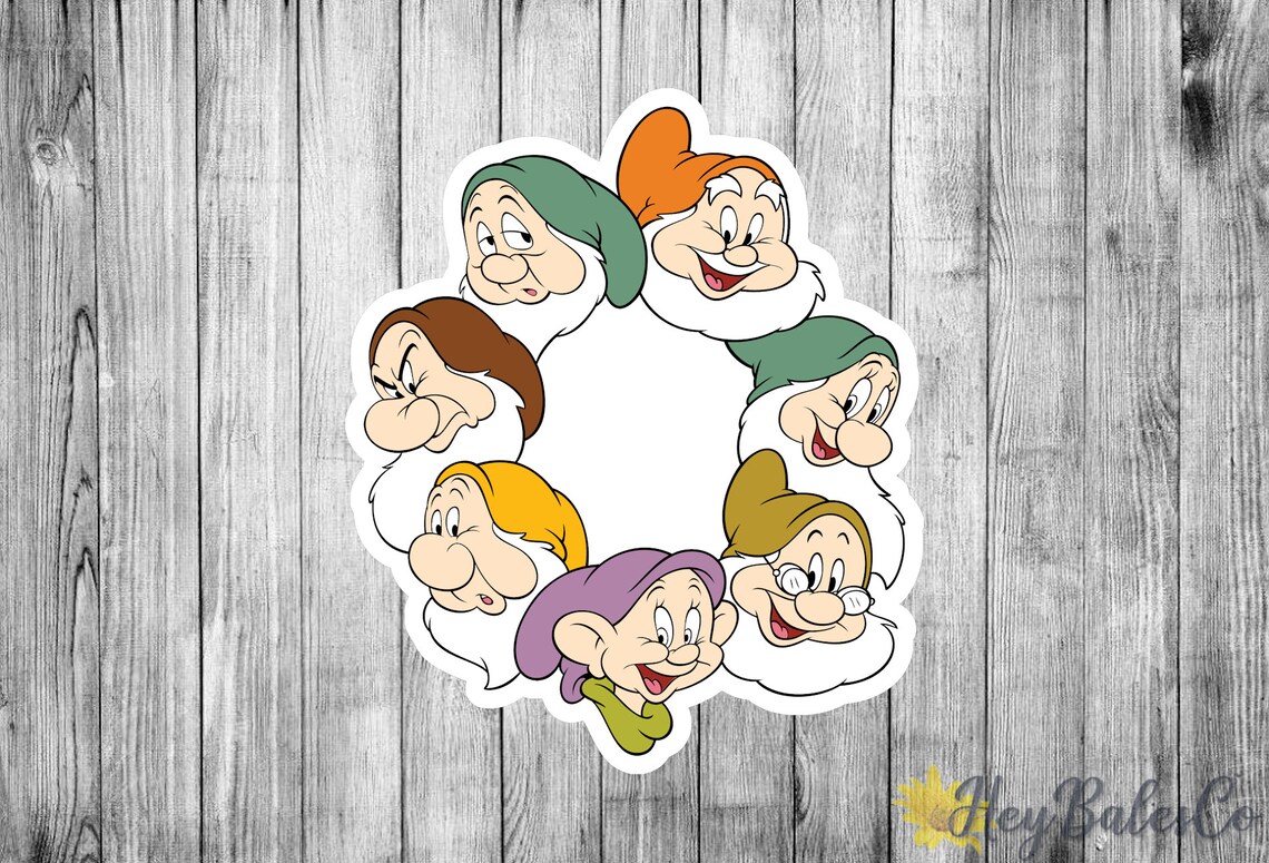 Snow White and the Seven Dwarfs Stickers / Planner Scrapbook | Etsy
