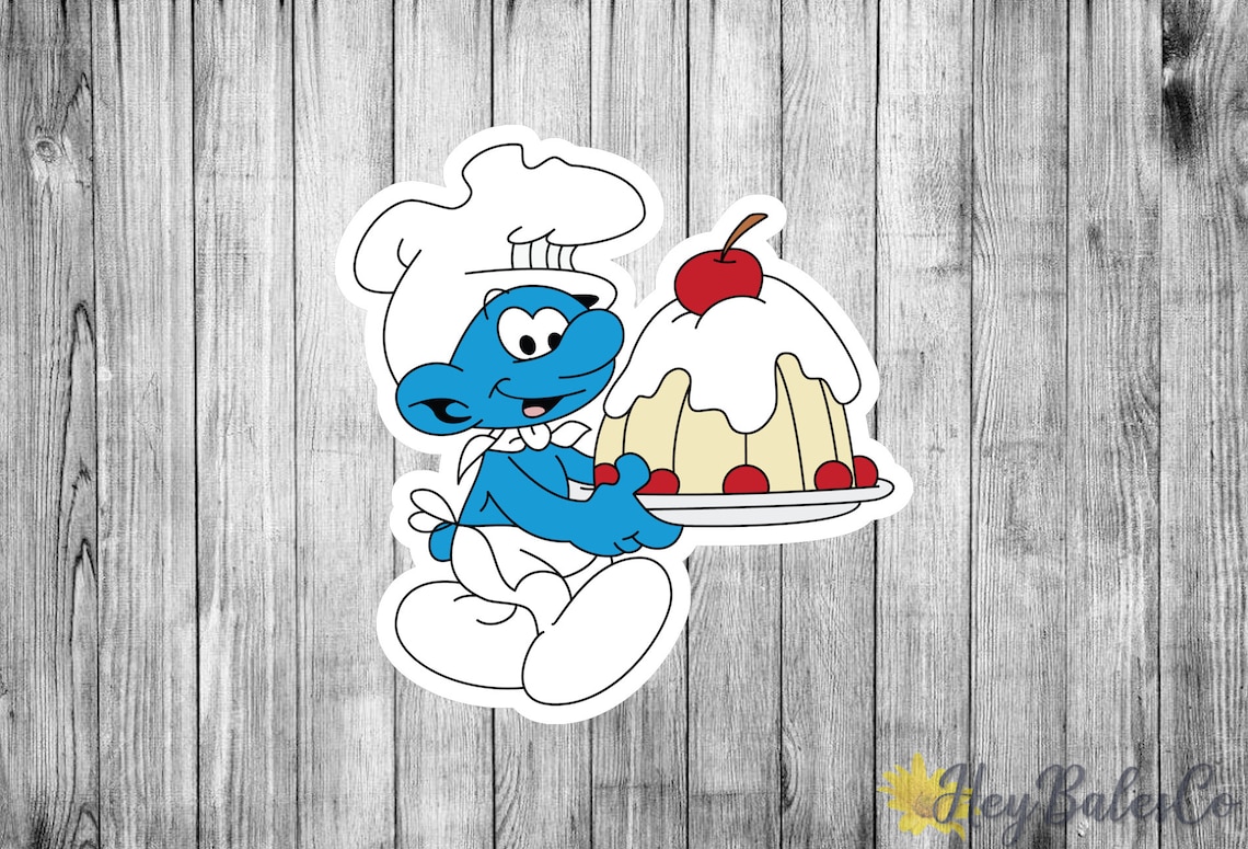 The Smurfs Stickers/ Die Cut Stickers / Planner Scrapbook | Etsy