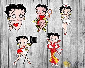 Betty Boop Sticker | Etsy