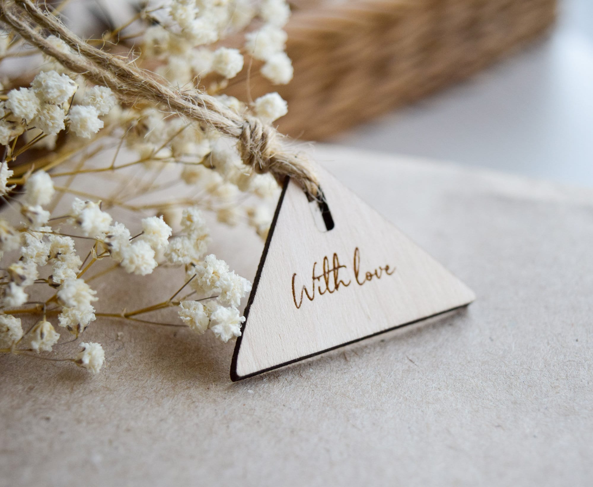 Wooden Gift Tags | Labels for Handmade With Logo | Last Cut Custom ...