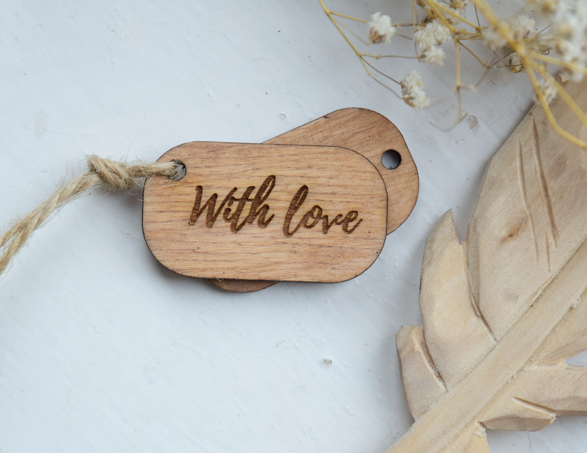 Personalized Wooden Labels for Handmade | Wooden Logo Gift Tags ...
