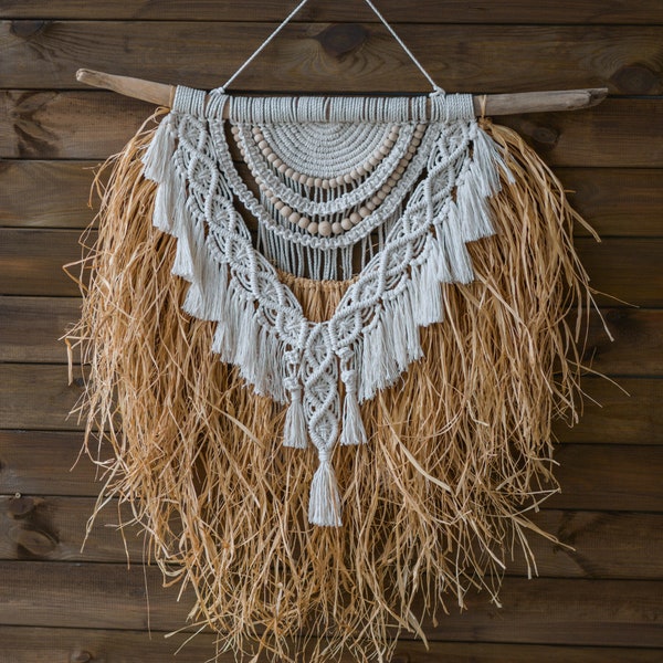 Raffia Wall Decor - Etsy
