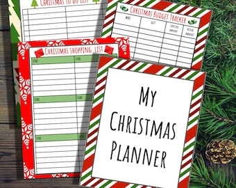Christmas List, Printable Holiday Planner, Christmas Gift List Editable ...