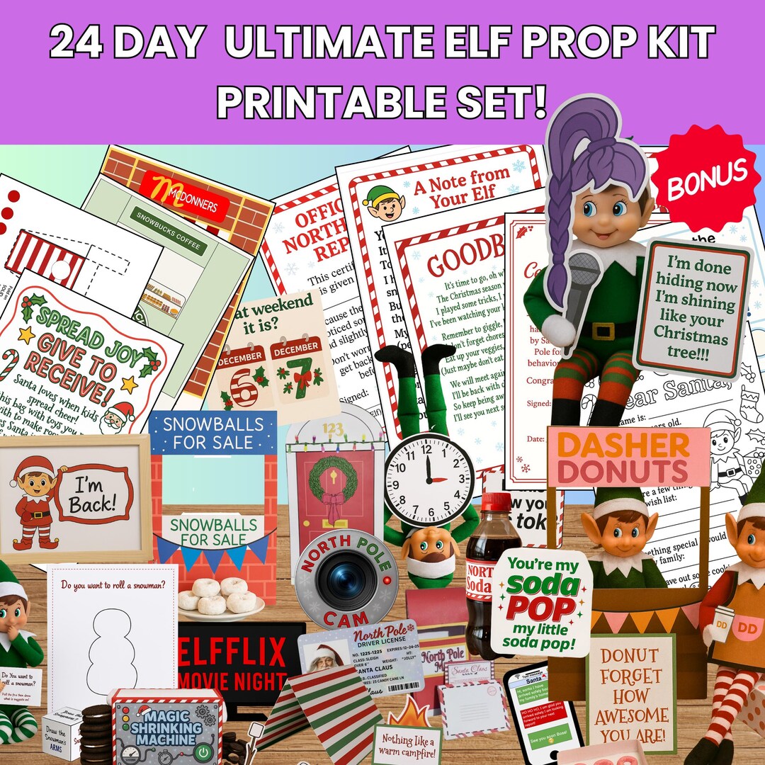 LAST MINUTE ELF Ideas | No Prep Elf Props Quick Elf Idea, K Pop Elf ...