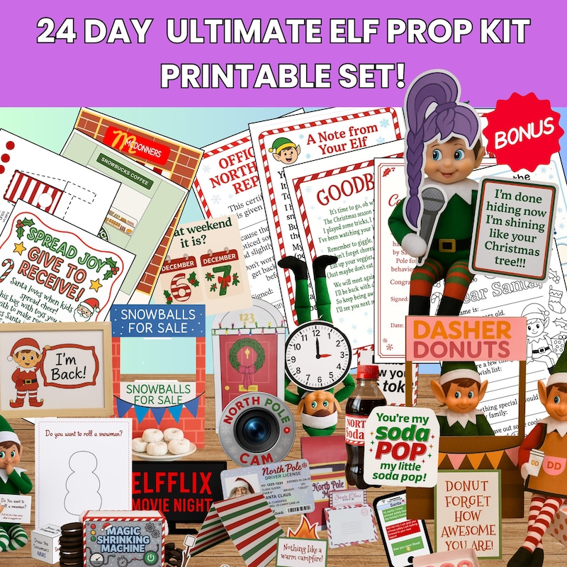 Printable Elf Props - Etsy