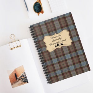 Outlander Inspired Spiral Notebook - Ruled Line - Etsy