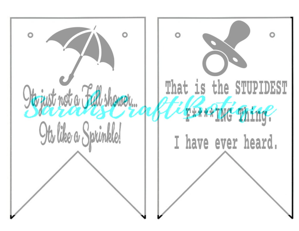 Baby Sprinkle Bunting Schitt's Creek Digital Download - Etsy