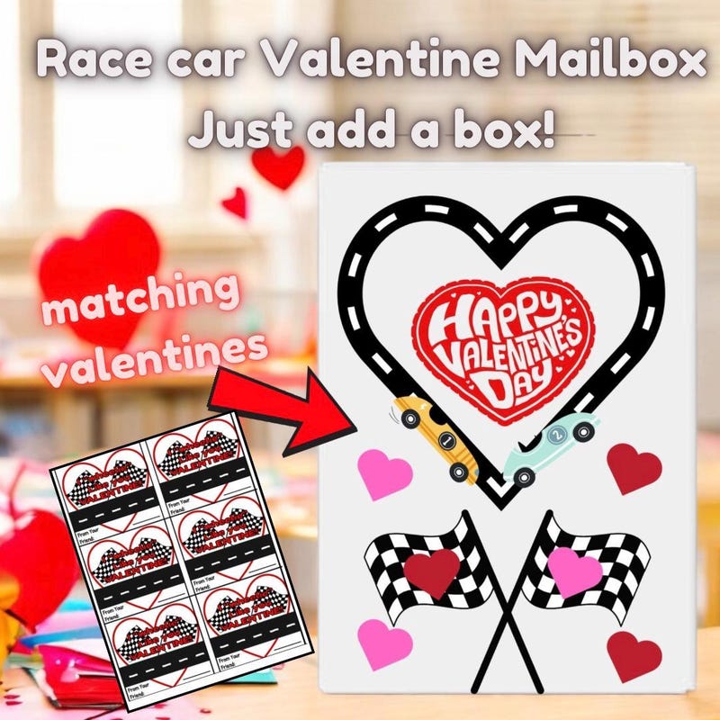 Hot Wheels Valentine Box - Etsy