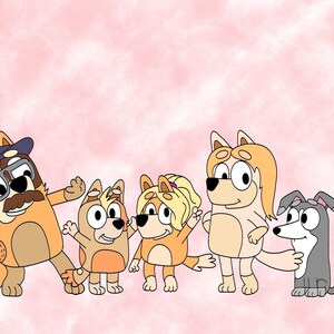 Custom Cartoon Dog Family Portrait | Personalized Animated Dog Art | 24 ...